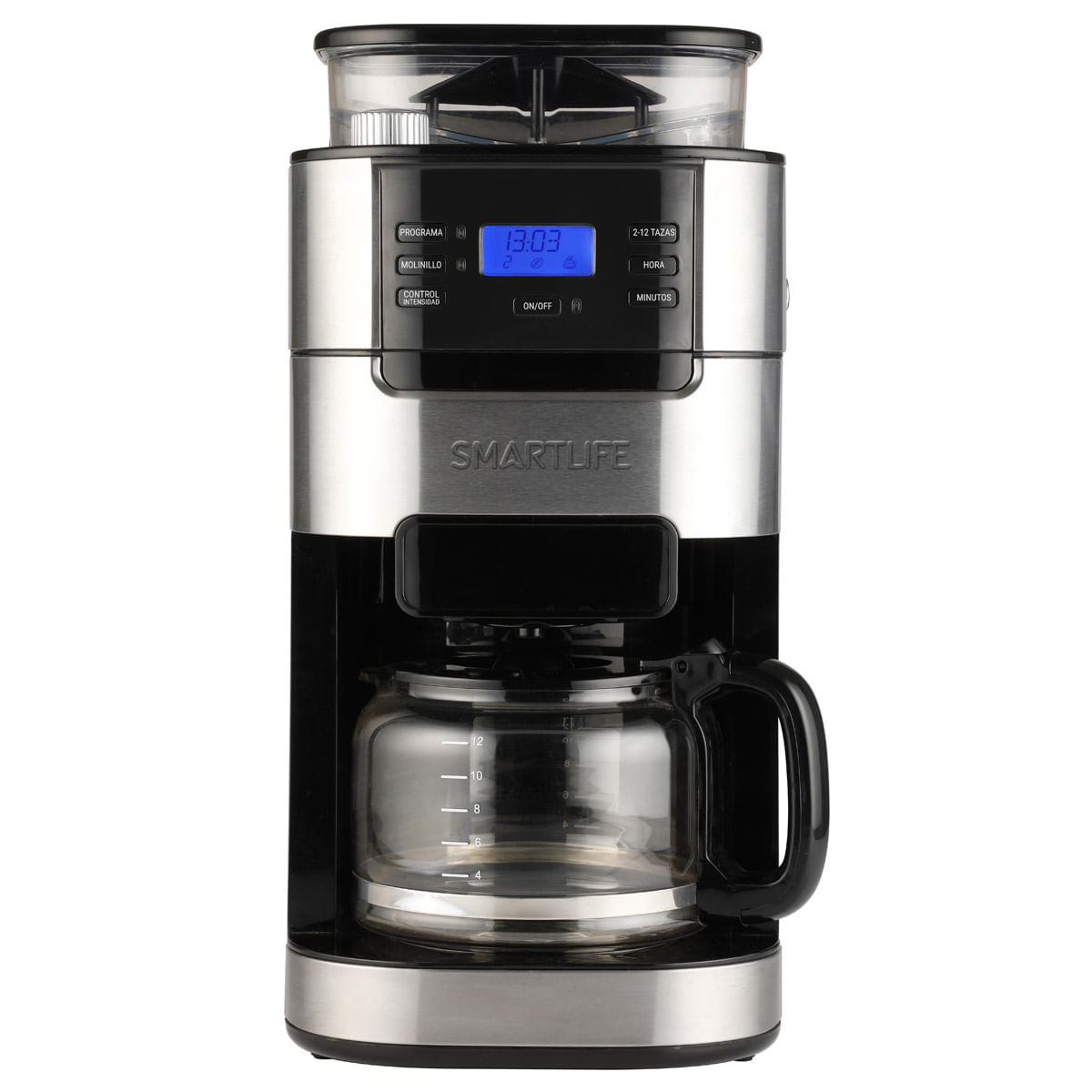 Cafetera De Filtro Digital Con Molinillo Sl-CMDG1025 - Smartlife